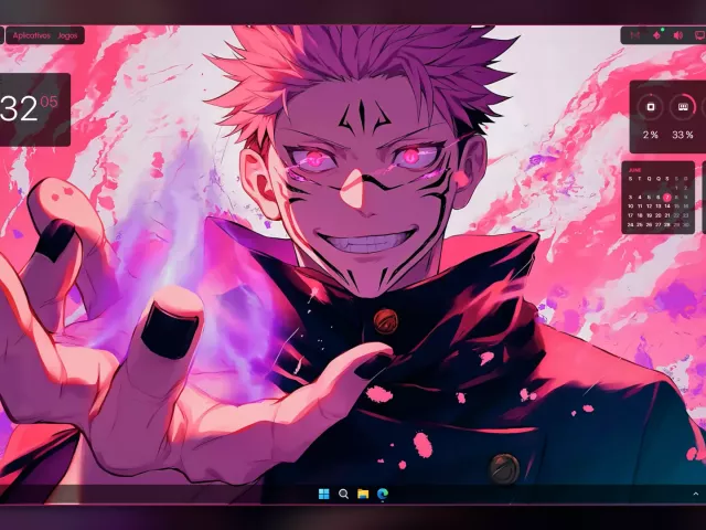 Skin Zoro (One Piece) for Rainmeter download on VSThemes.org