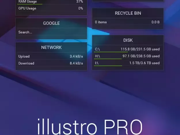 Skin Enigma for Rainmeter download on VSThemes.org