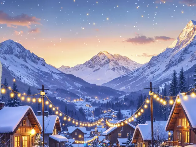 Live wallpaper A girl in a hat on a winter day download on VSThemes.org