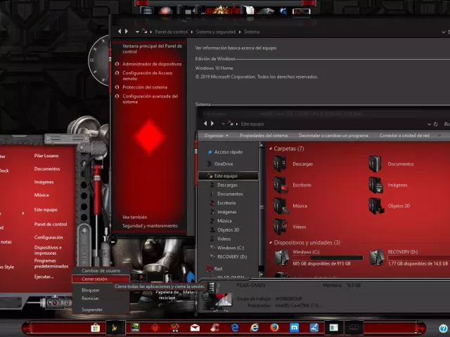 Theme Asus TUF for Windows 10 download on VSThemes.org