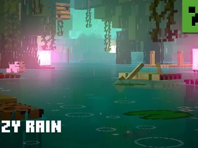 Живые обои Minecraft Soothing Scenes - Cozy Fire скачать на VSThemes.org