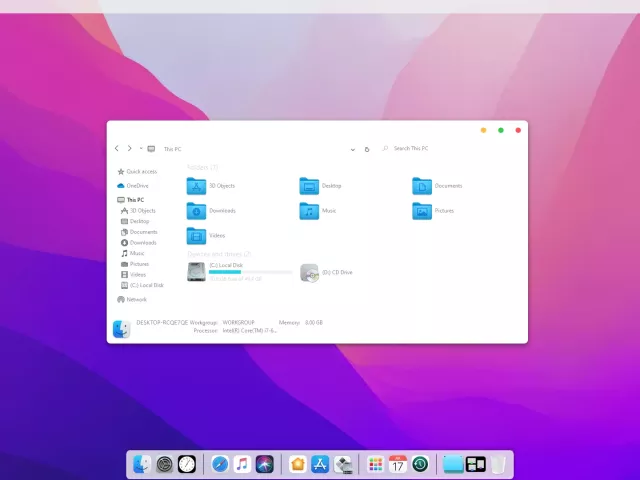 Theme Mac OS Style for Windows 11 download on VSThemes.org