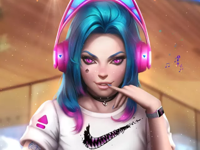 Тема league of legends / Лига легенд jinx для Discord скачать на ...