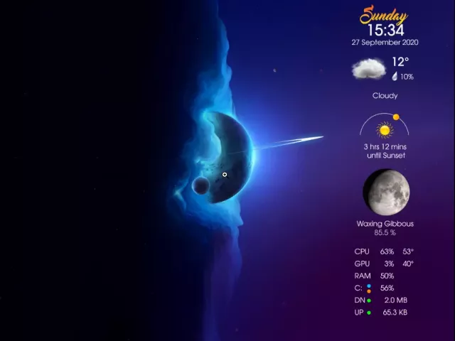 100+ Collection «Weather for Rainmeter» to personalize the Windows ...