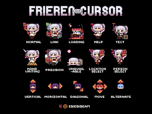 Cursors Herta - Honkai Star Rail on Windows download on VSThemes.org