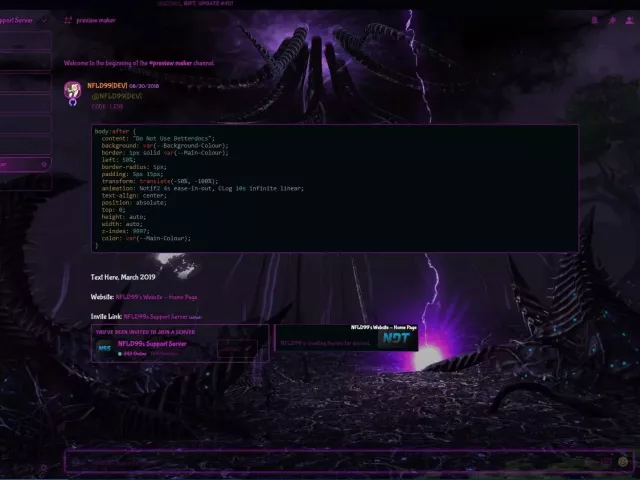 Theme Ghostly Background for Discord download on VSThemes.org