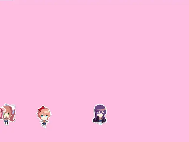 Doki Doki Literature Club - mascot for desktop download on VSThemes.org