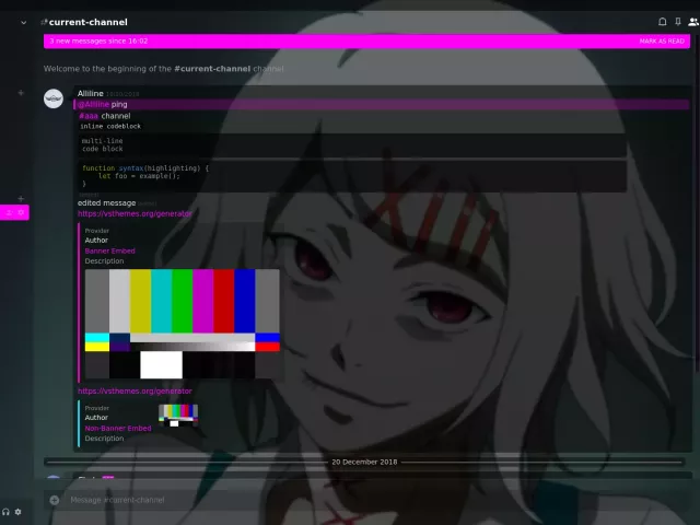 500+ Collection «Anime Discord themes» to personalize the Windows interface