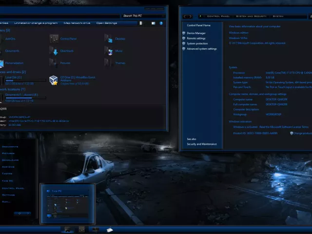 Theme Cyborgs for Windows 10 download on VSThemes.org