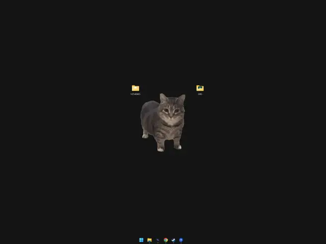 Live wallpaper Cat vibing Sims 4 download on VSThemes.org