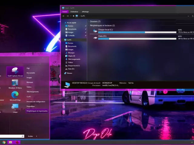 Themepack Cool hacker for Windows 8/10/11 download on VSThemes.org