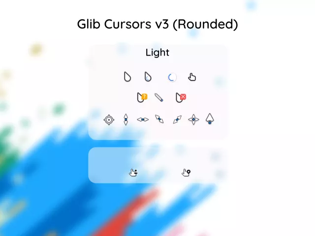 Cursors White dot, round pointers on Windows download on VSThemes.org