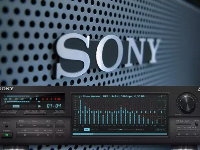 Skin Sony Media Tower Reborn v1.31 for AIMP download on VSThemes.org
