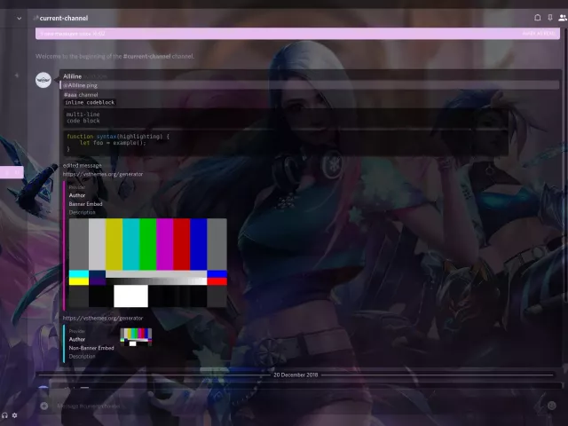 Тема Jinx - League of Legends (LOL) v.5 для Discord скачать на VSThemes.org