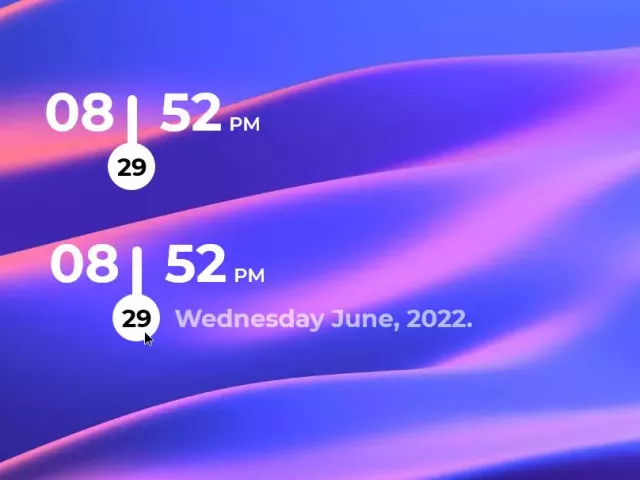 Skin iOS Clock for Rainmeter download on VSThemes.org