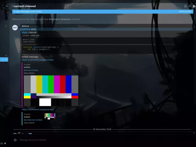 Theme Overlord Albedo for Discord download on VSThemes.org