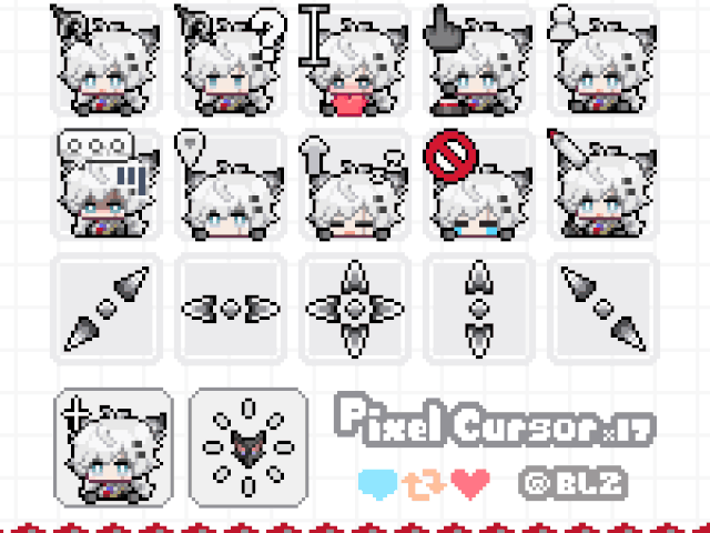 Anime cursors for Windows (200+)