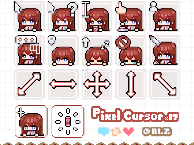 Cursors Kasane Teto on Windows download on VSThemes.org