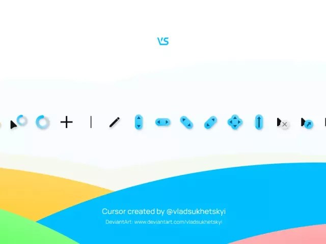 Cursors Android Material, blue version on Windows download on VSThemes.org