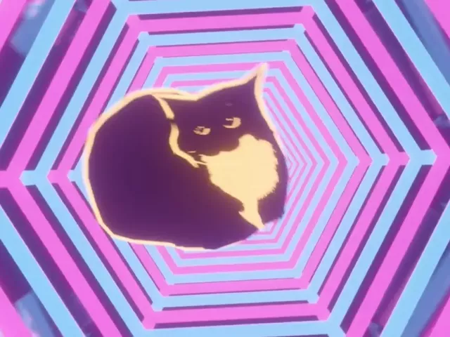 Живые обои Microsoft Floppa 95 vaporwave скачать на VSThemes.org