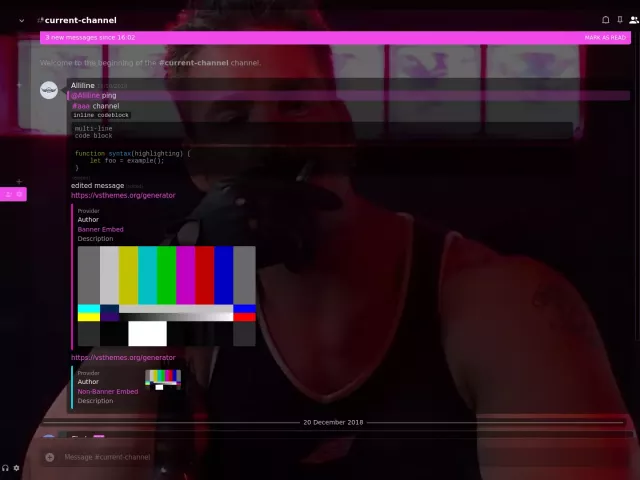 Тема ClearVision - Sapphire для Discord скачать на VSThemes.org