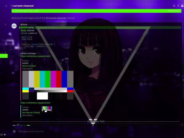 500+ Collection «Anime Discord themes» to personalize the Windows interface