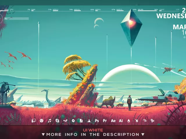 Skin Omnimo 10 for Rainmeter download on VSThemes.org