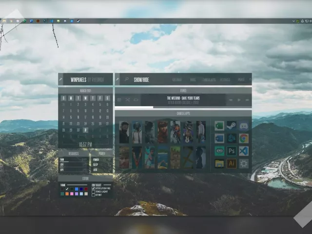 Skin Enigma for Rainmeter download on VSThemes.org