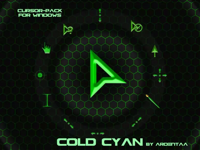 Cursors Neon Opera, green version on Windows download on VSThemes.org