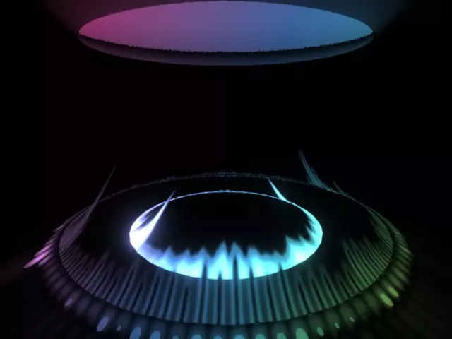 Live wallpaper mountains with Audio Visualizer download on VSThemes.org