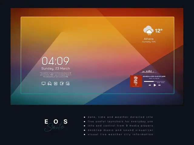 Rainmeter skins and widgets (500+)