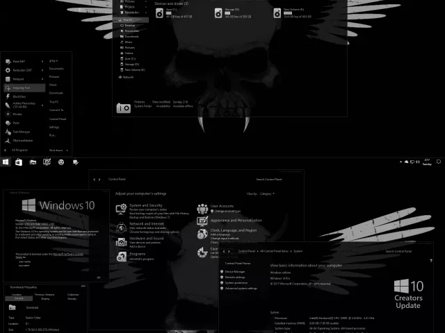 Theme Paranoid Android for Windows 10 download on VSThemes.org