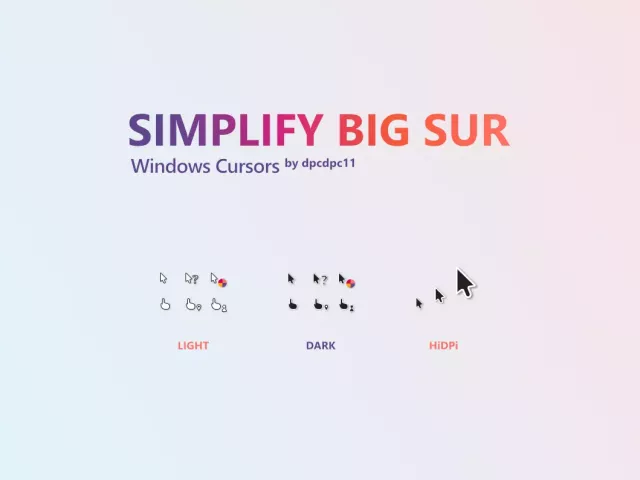 Cursors White dot, round pointers on Windows download on VSThemes.org