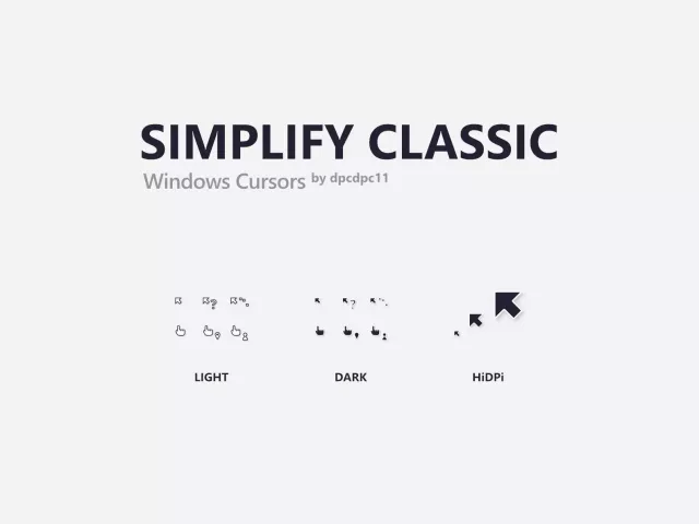 Cursors Simplify Crosshair on Windows download on VSThemes.org