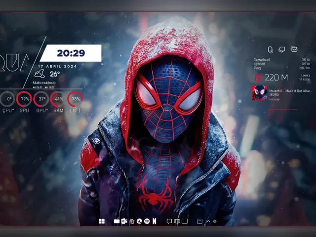 Skin Zoro (One Piece) for Rainmeter download on VSThemes.org