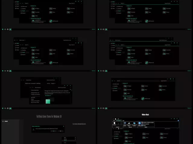 300+ Collection «Dark themes for Windows 10» to personalize the Windows ...