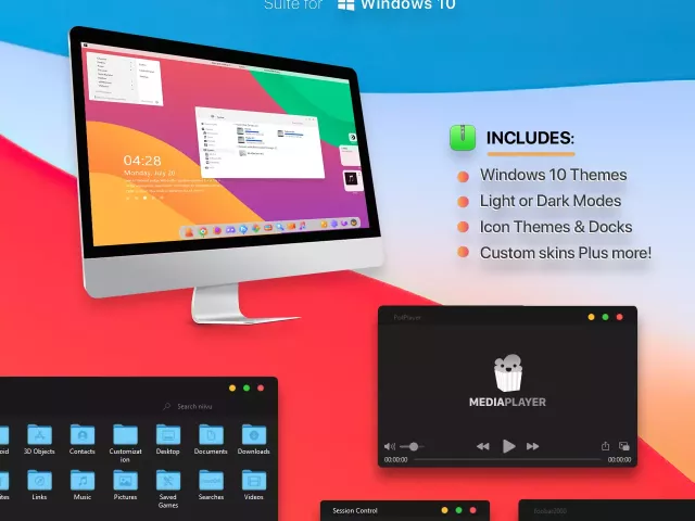 Theme Mac OS Style for Windows 11 download on VSThemes.org