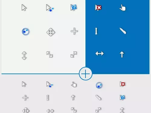 Cursors Simple blue pointers on Windows download on VSThemes.org