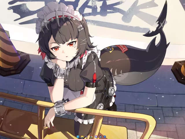 Live wallpaper Burnice Red - Zenless Zone Zero download on VSThemes.org