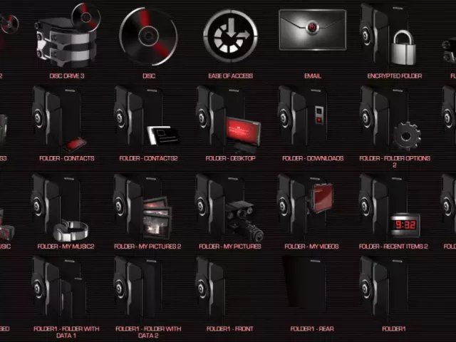 Icons Alienware Invader - Gray, Neon for 7tsp download on VSThemes.org