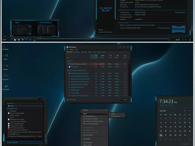 Blue themes for Windows 10 - TOP 90 files to personalize the Windows ...