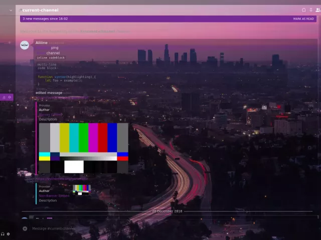 Тема Night City для Discord скачать на VSThemes.org