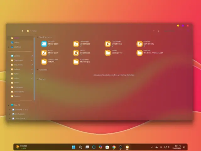 Тема Мак ОС Секвойя для Windows 11 скачать на VSThemes.org