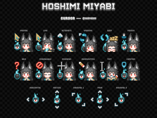 Cursors Ellen Joe on Windows download on VSThemes.org