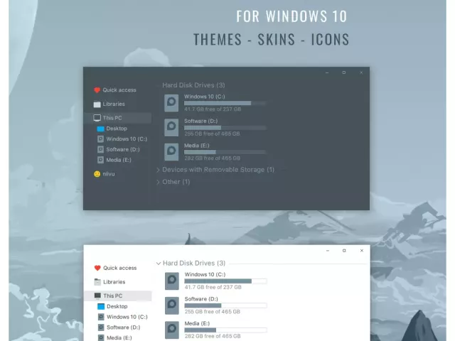Theme Paranoid Android for Windows 10 download on VSThemes.org