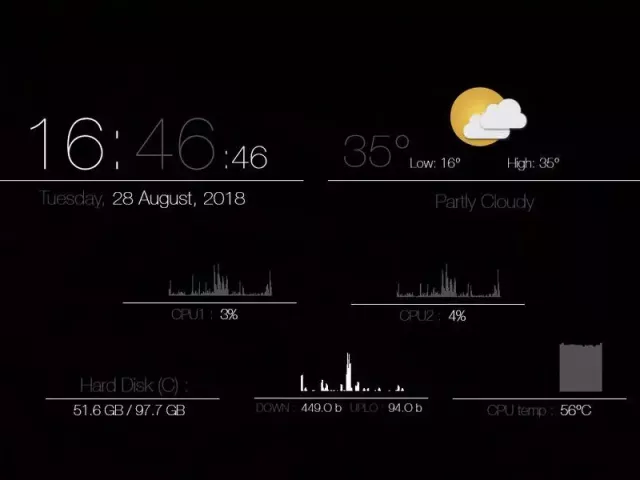 Skin illustro PRO for Rainmeter download on VSThemes.org