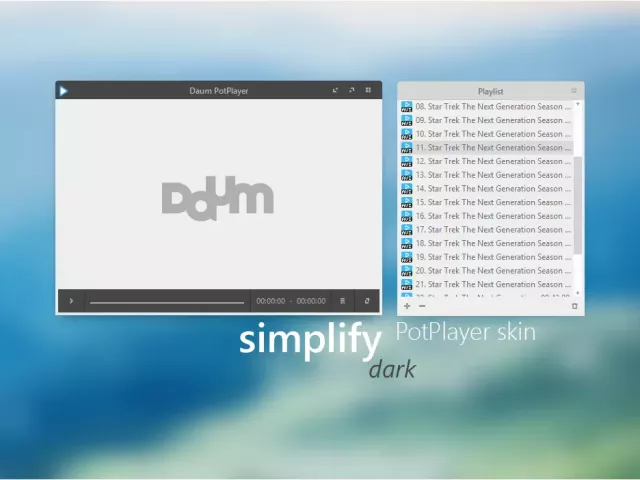 Skin Simple things, new version for PotPlayer download on VSThemes.org