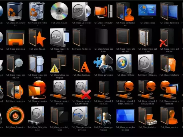Icons Ultimate glass iPack download on VSThemes.org