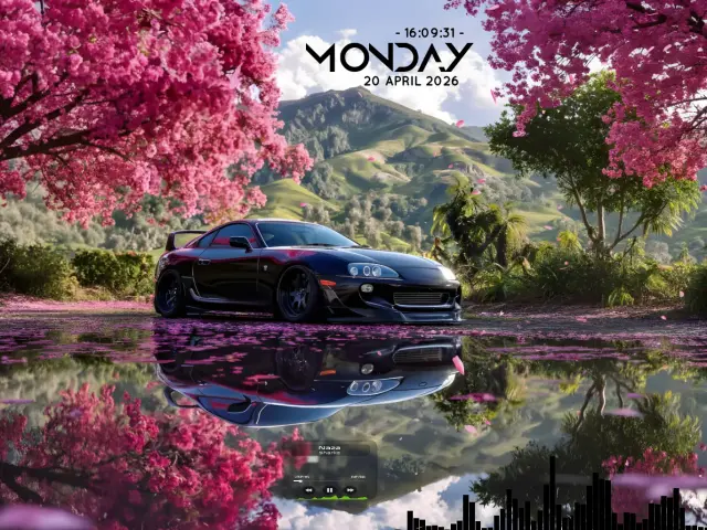 Live wallpaper Toyota Supra MK5 (Sakura) download on VSThemes.org