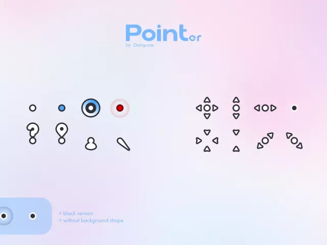 White Cursors for Windows (200+)